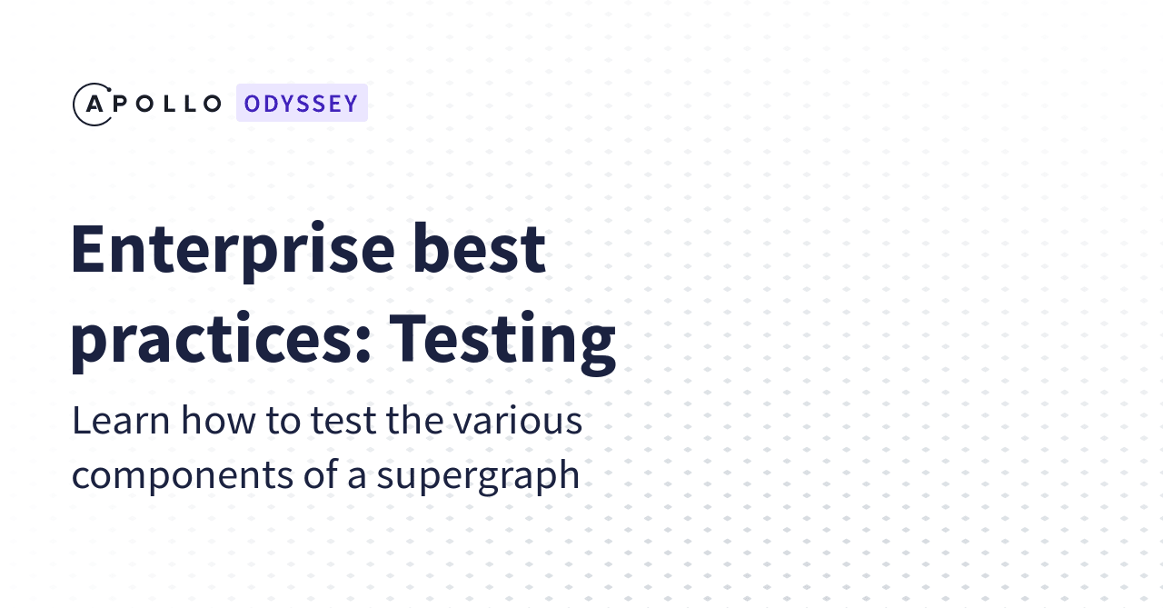 Testing - GraphQL Tutorials Testing - GraphQL Tutorials